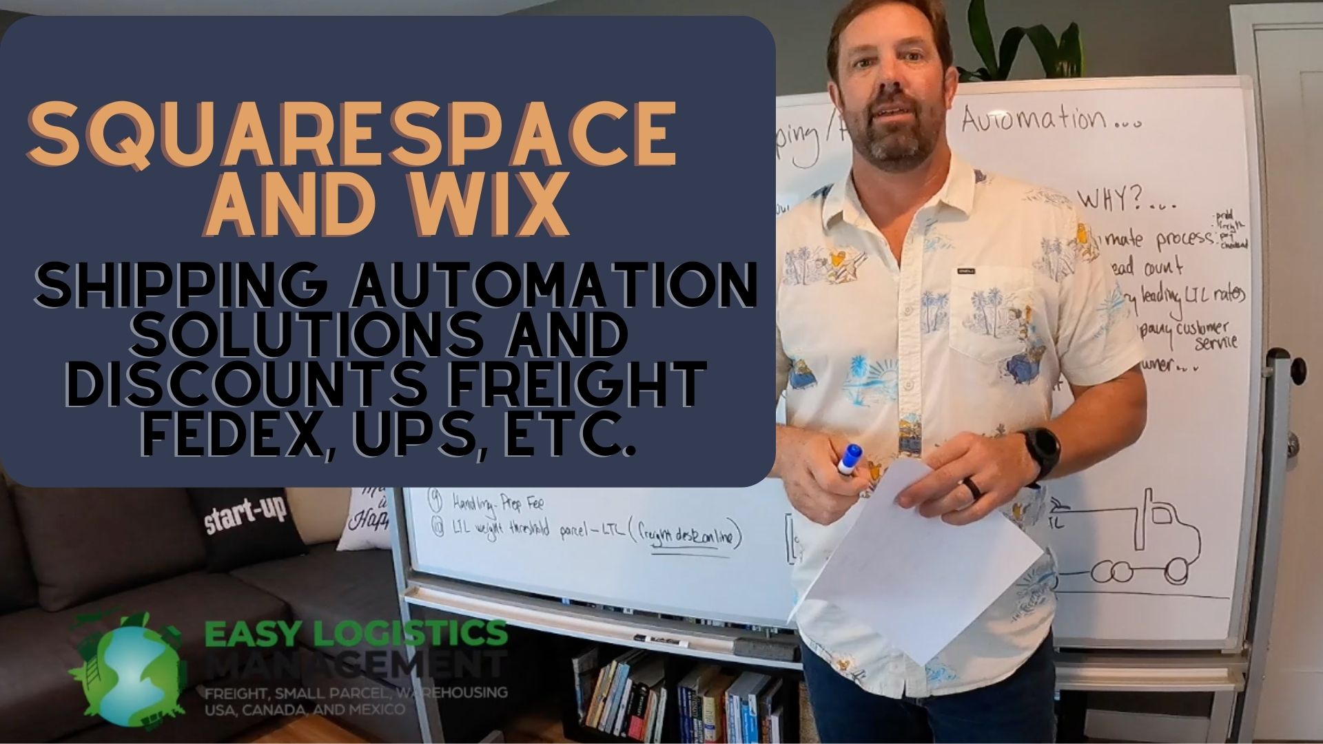 Squarespace shipping and Wix Shipping: Freight, FedEX, UPS, etc